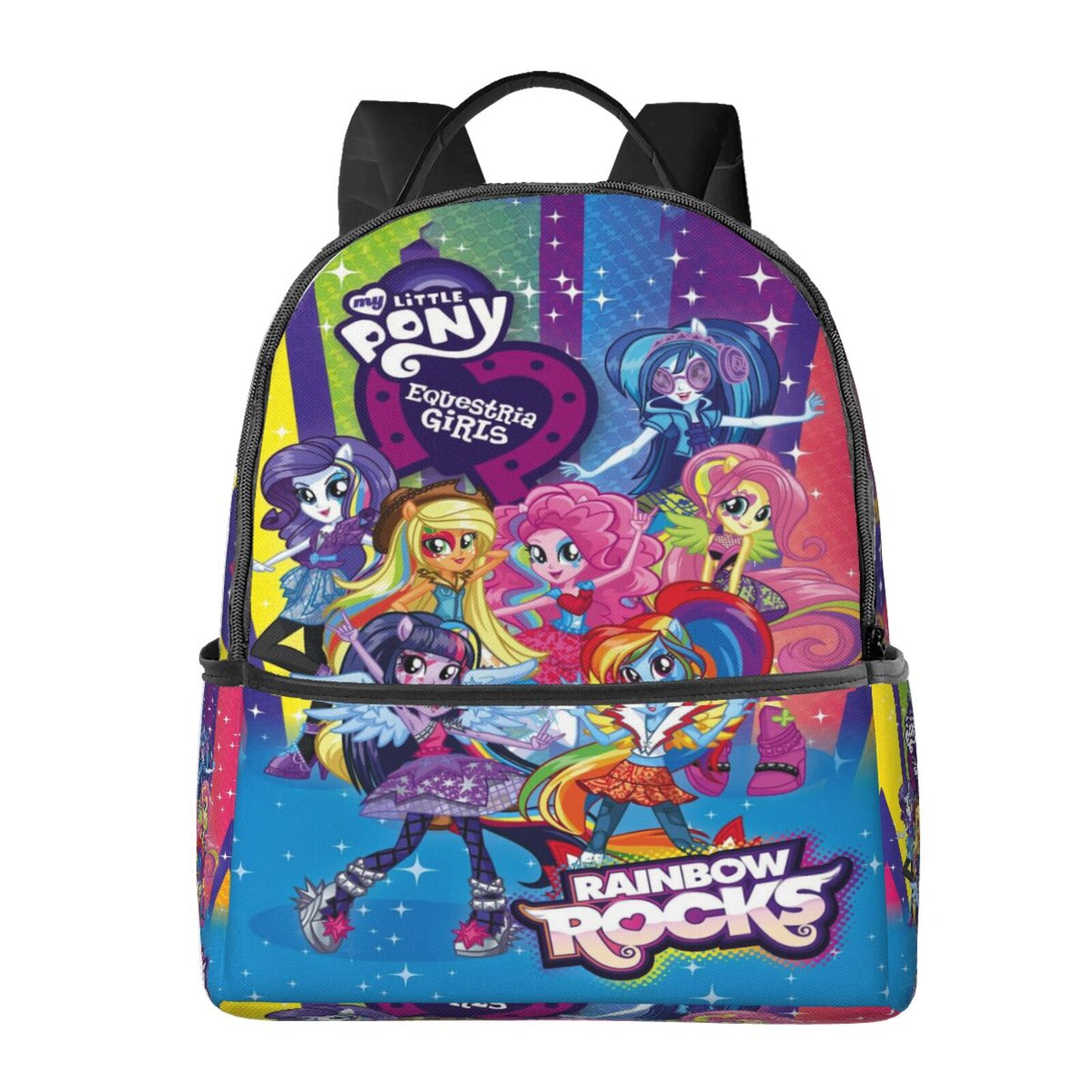 14.5In My Lit-tle Pony Backpack Leather Bag Lightweight Waterproof Bag ...