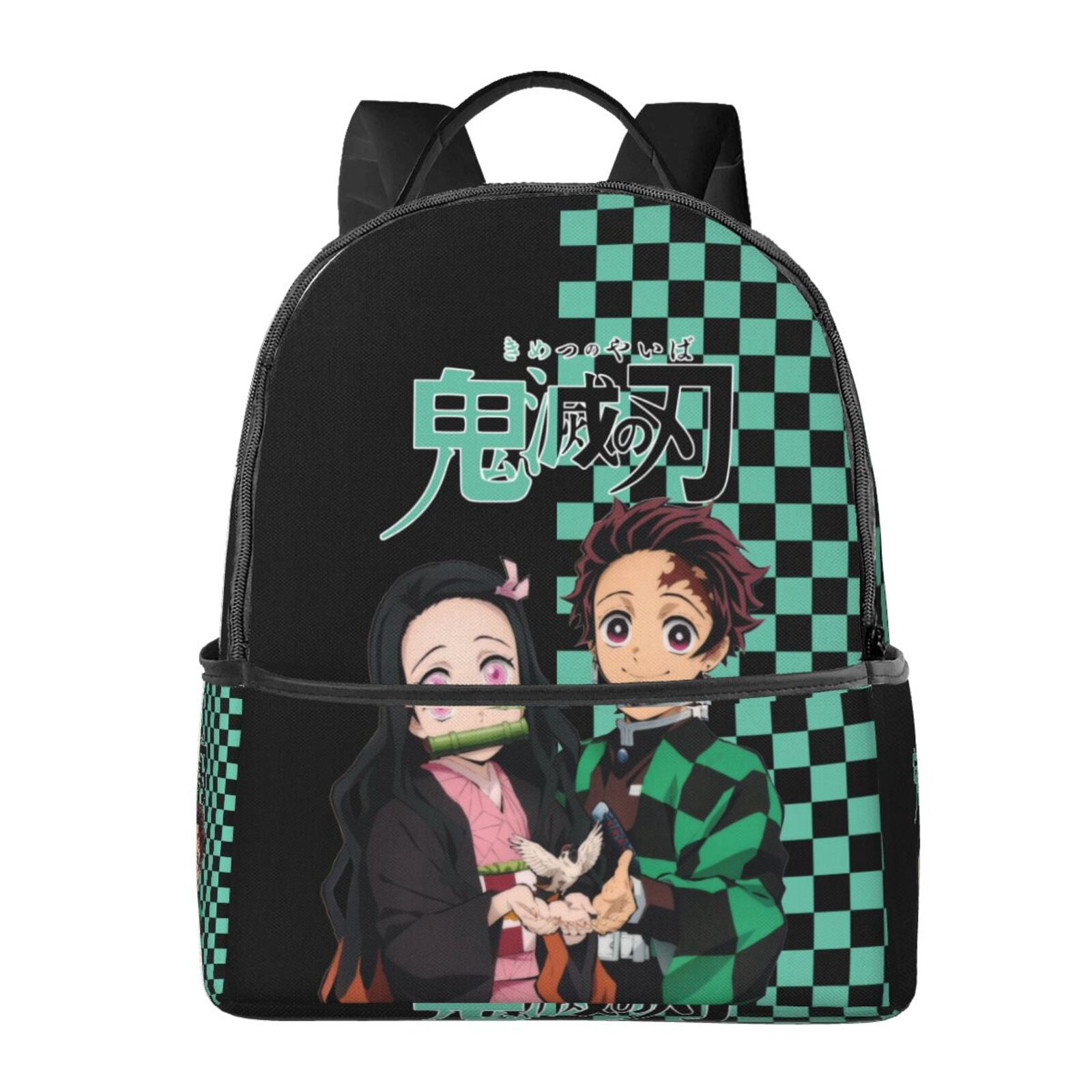 14.5in Demon Slayer Backpack Bookbag Large Capacity Shoulder Bags ...