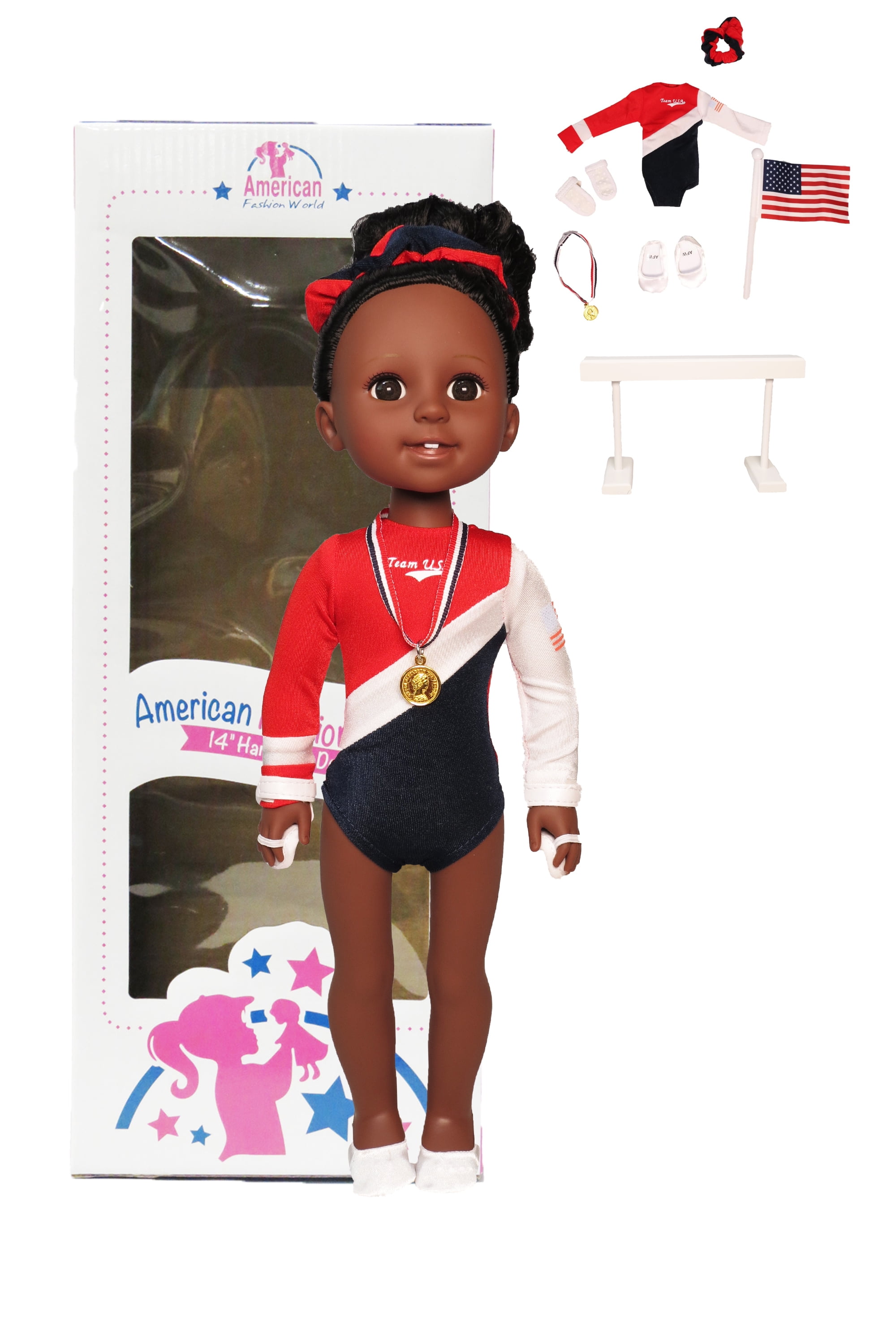 14.5in Doll USA Olympic Gold Medalist Gymnastic Complete Set | American ...