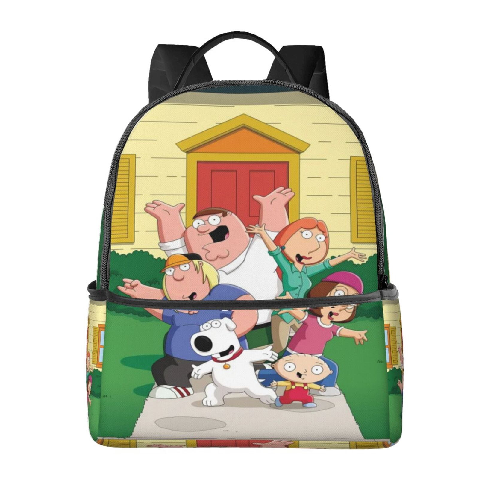14.5in Fam-ily Guy Backpack with Front Pocket Lightweight Bookbag ...