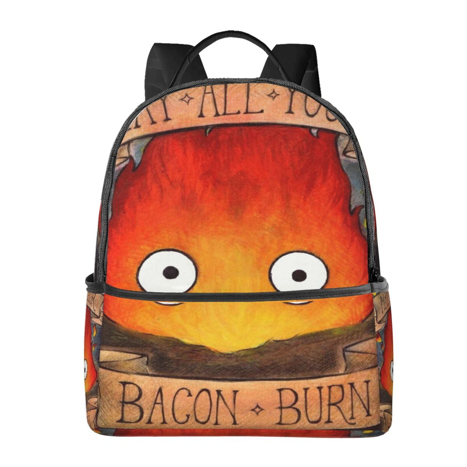 14.5in Howls Moving Castle Fire Backpack Lightweight Backpacks Portable ...