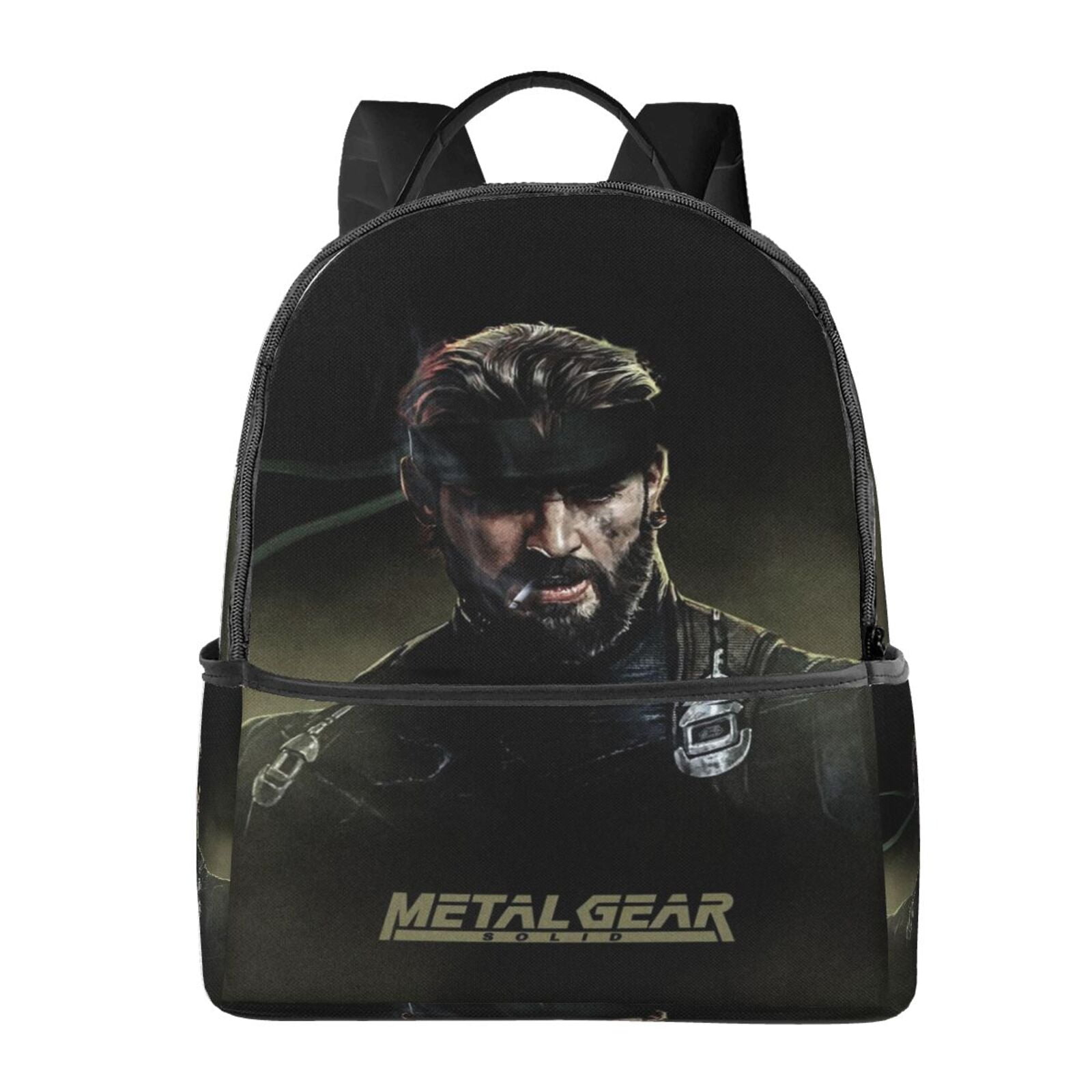 14.5in Metal Ge-ar So-lid Backpack With Front Pocket Lightweight ...