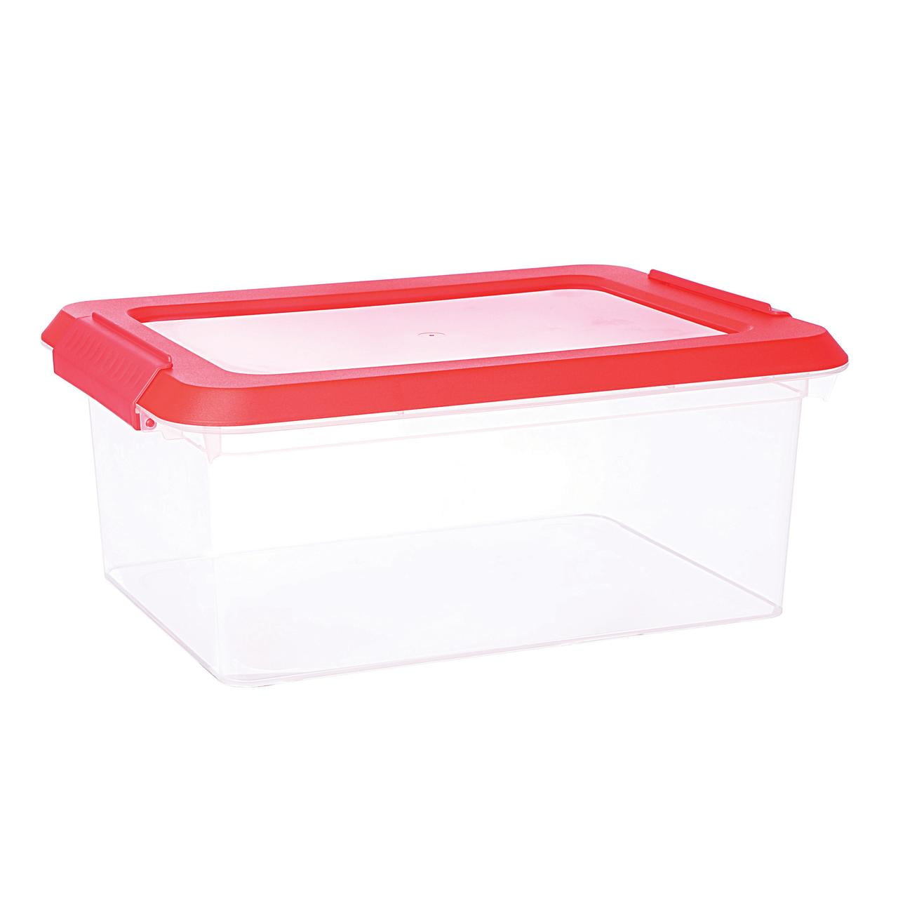 14.5qt. Storage Bins with Lids by Simply Tidy - Clear Stackable Plastic ...