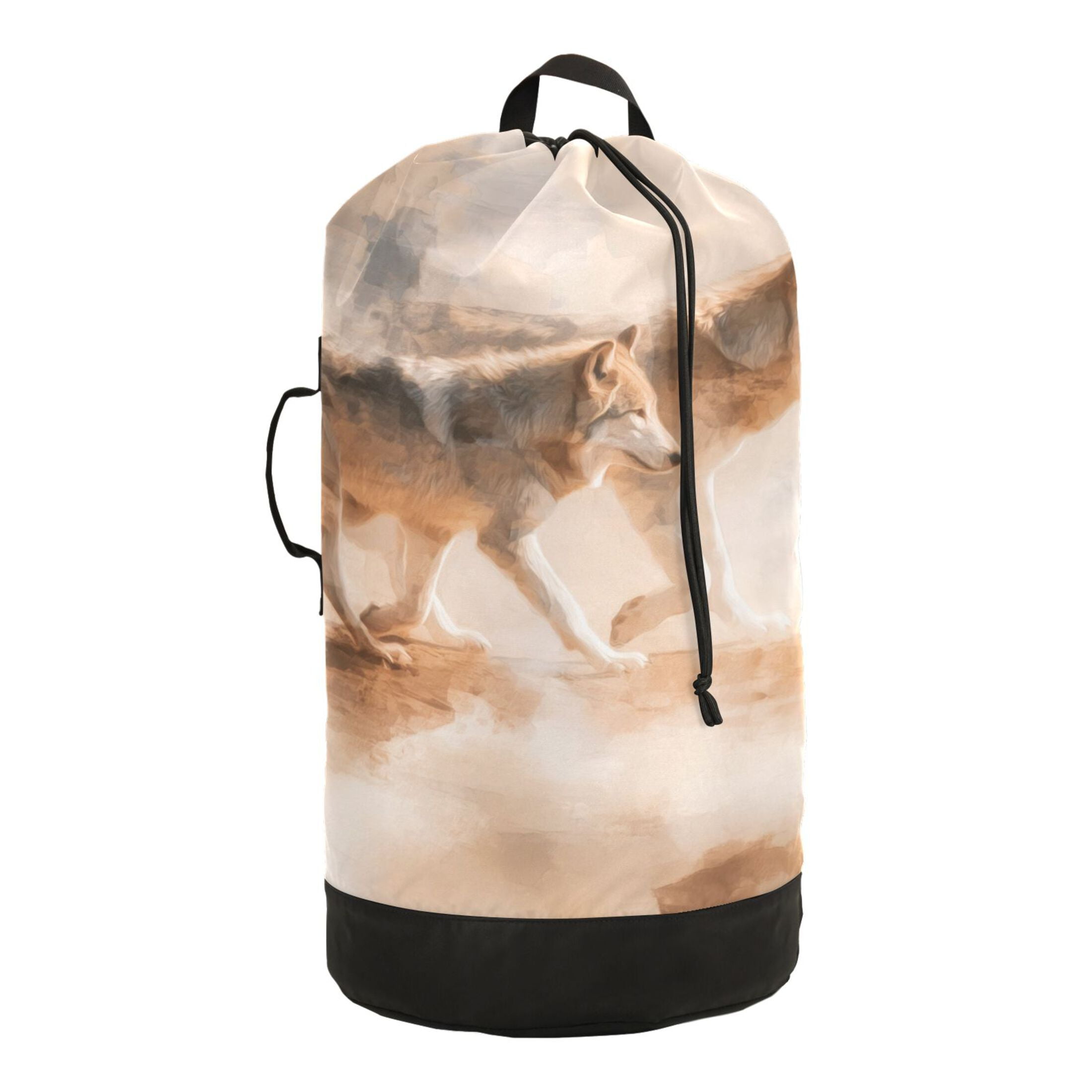 14.5x29.3in Laundry Backpack Bag with Drawstring & Adjustable Straps ...