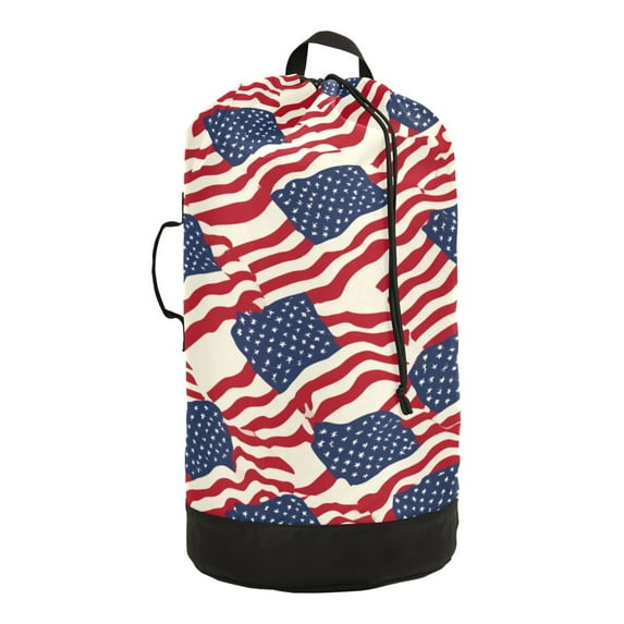 14.5x29.3in Laundry Backpack Bag with Drawstring & Adjustable Straps ...