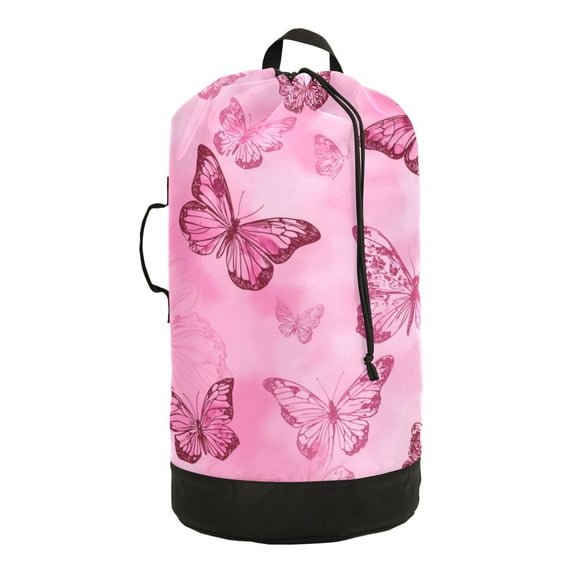 14.5x29.3in Laundry Backpack Bag with Drawstring & Adjustable Straps ...