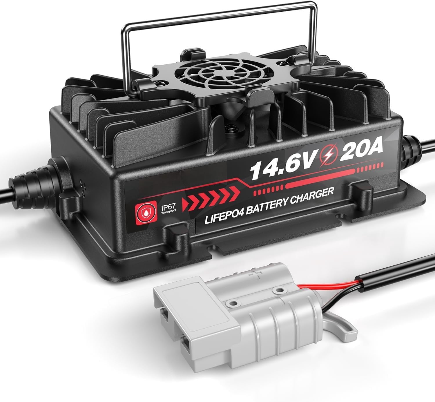 14.6 LiFePO4 , 12V 20A Lithium Maintainer with Anderson Connector ...