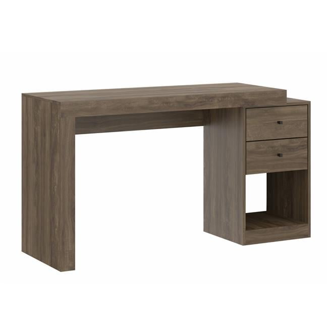 14.65 cu. ft. Expandable Home Office Desk, Walnut - Walmart.com