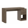 14.65 cu. ft. Expandable Home Office Desk, Walnut - Walmart.com