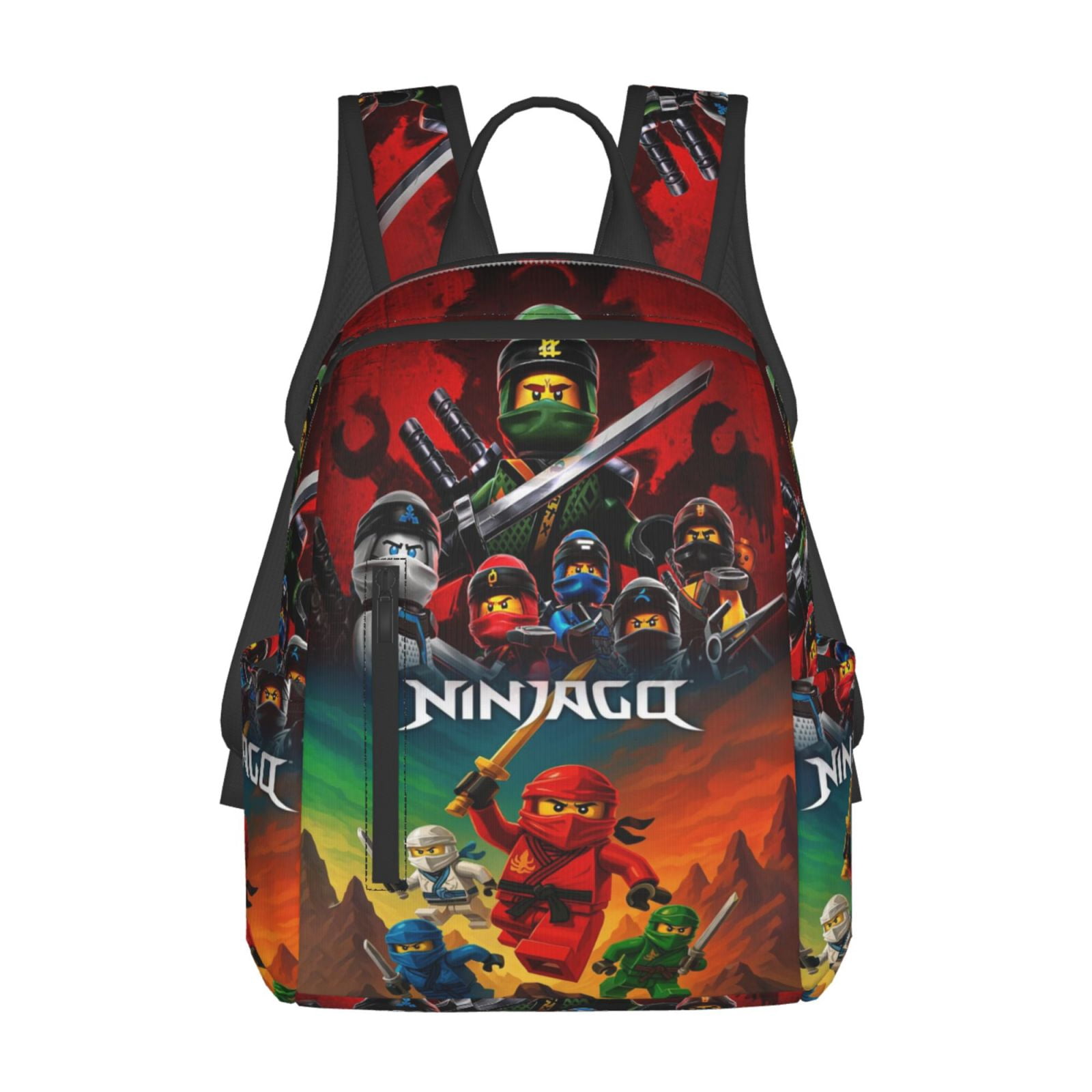 14.7In Green Ninja-g-o Backpack Lightweight Bookbag Travel Laptop Bag ...
