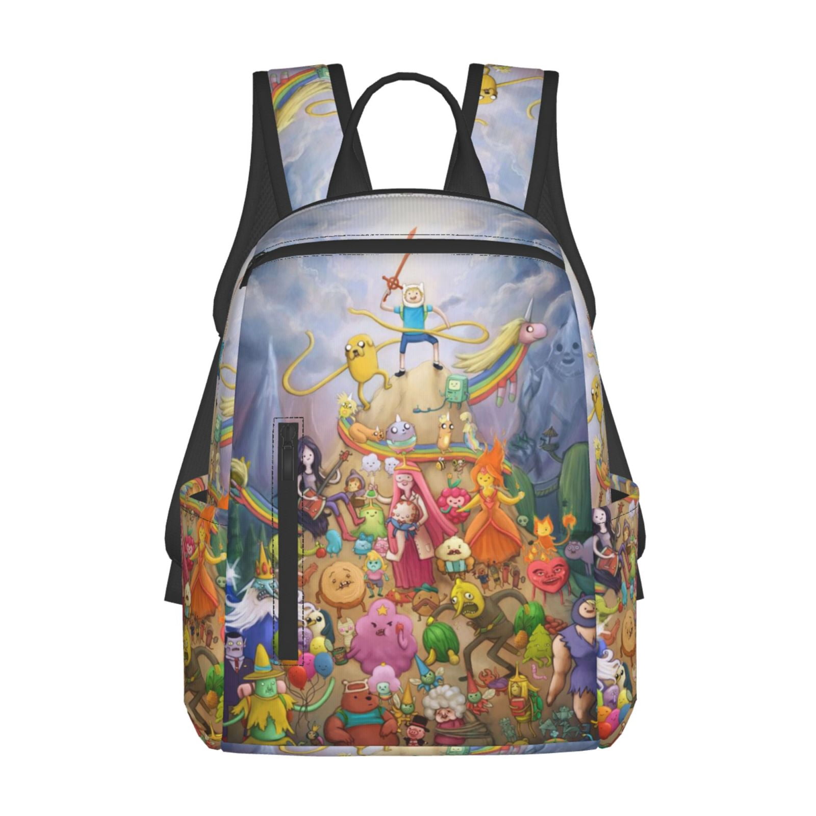 14.7in Adventure Cartoon Time Backpack Lightweight Bookbag Travel ...