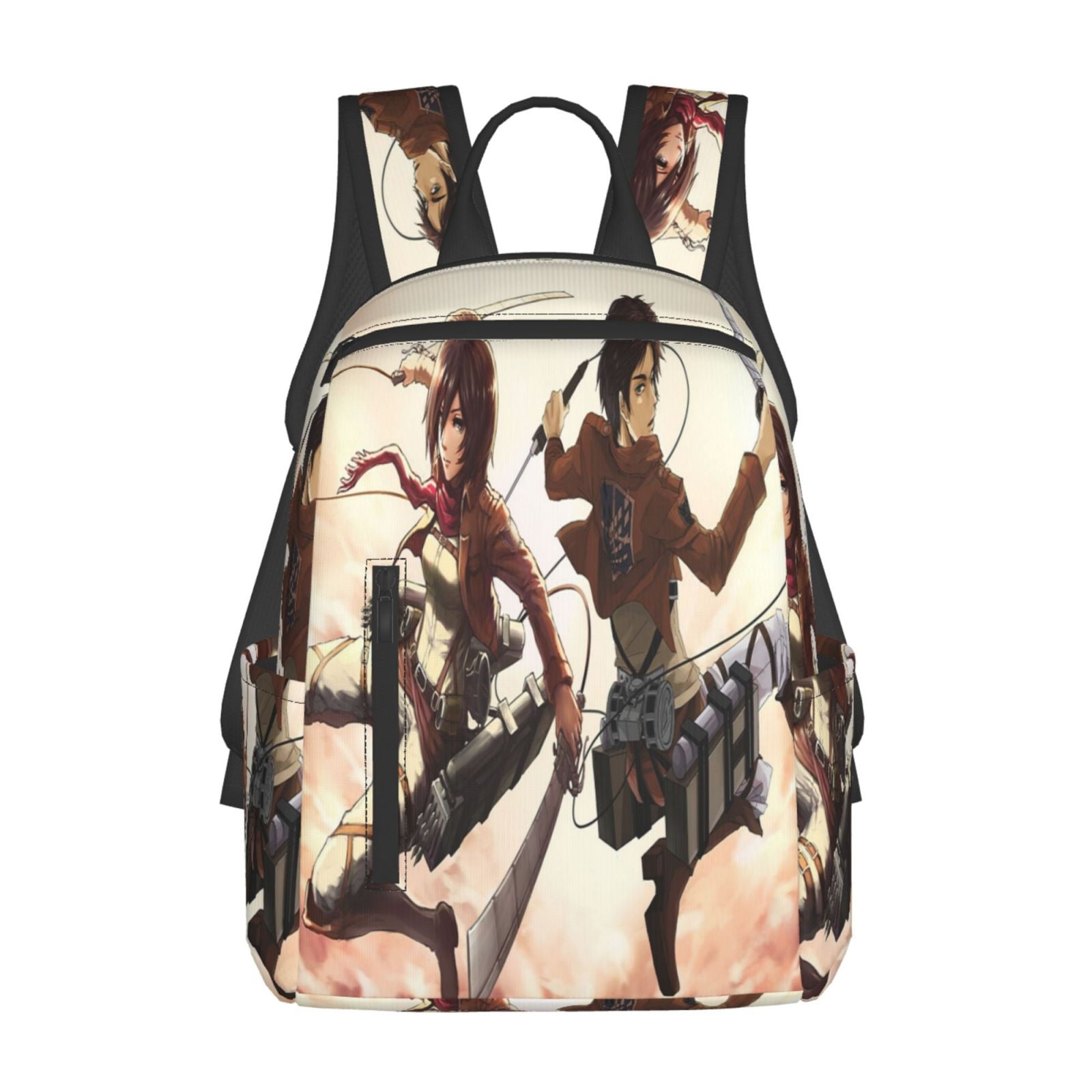 14.7In Attack On Titan Backpac Bookbag Casual Large Laptop Lightweight ...