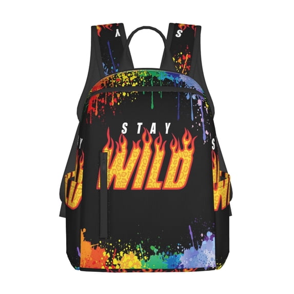 14.7in Ben Aze1 Art Stay Leopard Wild Backpack Lightweight Bookbag ...