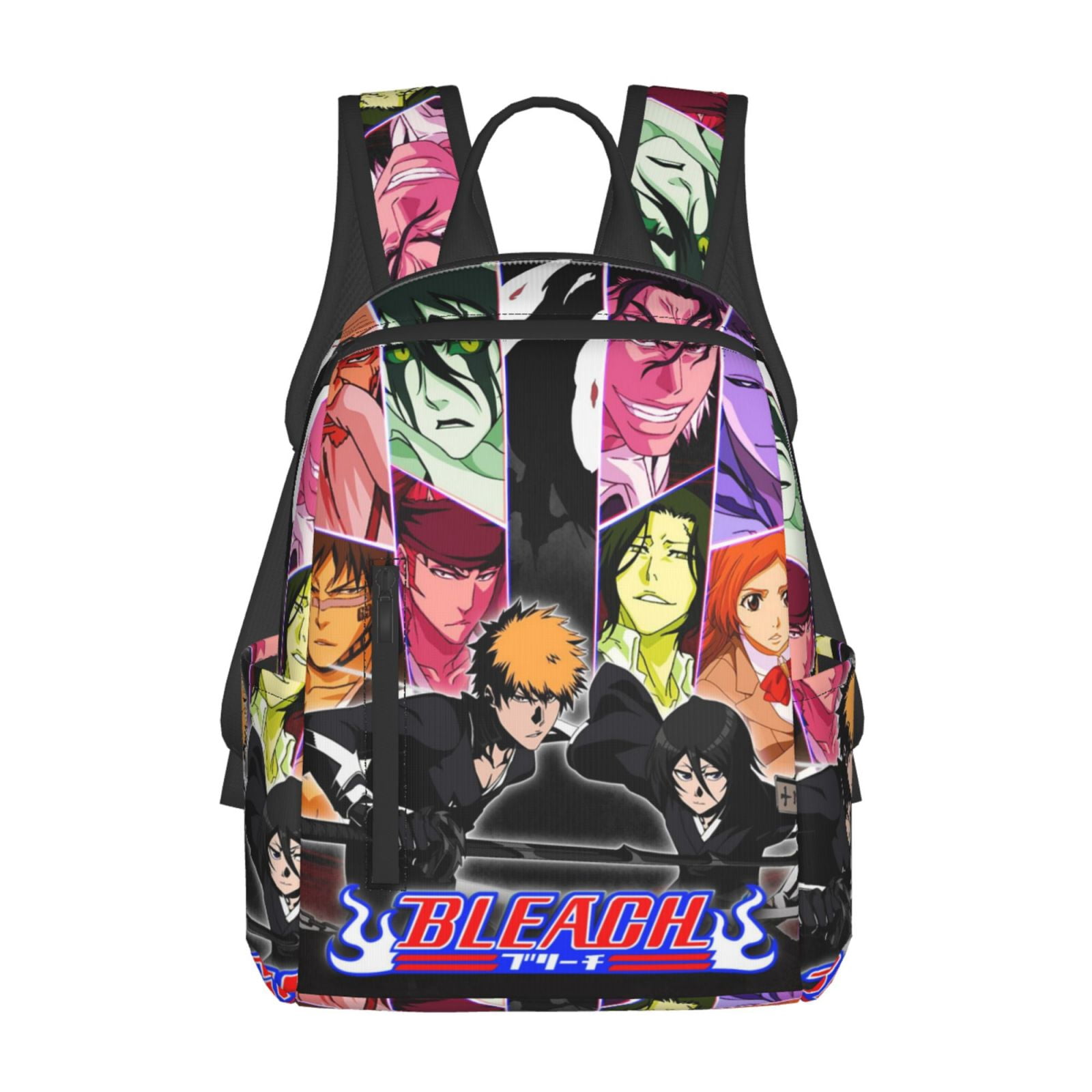 14.7in Bleach Backpack Cute Cartoon Lightweight Backpacks Portable ...