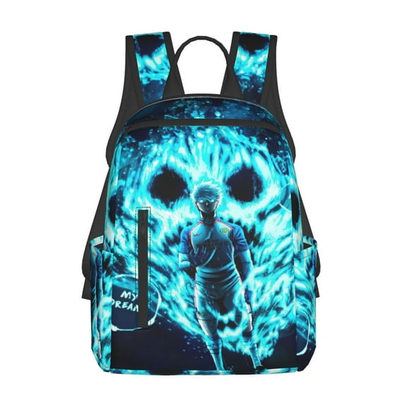 14.7in Blue Ball Loc-,K Backpack Bookbag Casual Large Laptop ...