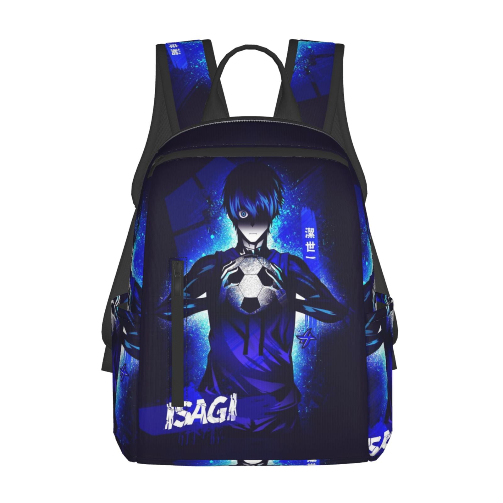 14.7in Blue Loc-,K Backpack Front Pocket Durable Bookbag Small Shoulder ...