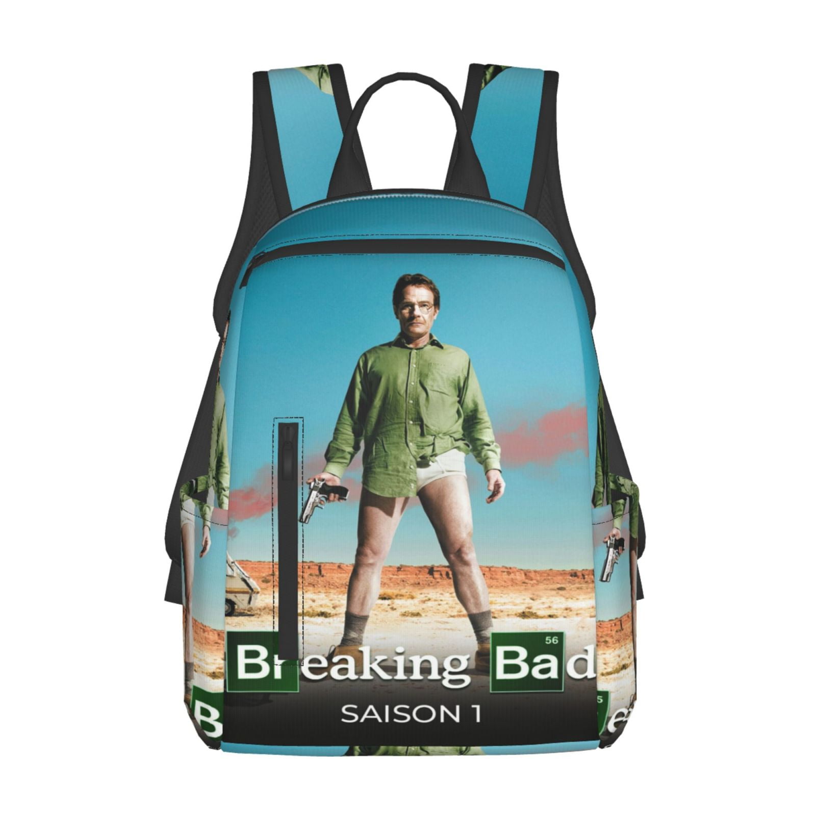 14.7in Breaking Bad Backpacks Cute Laptop Bag Cartoon Bags Bookbag ...