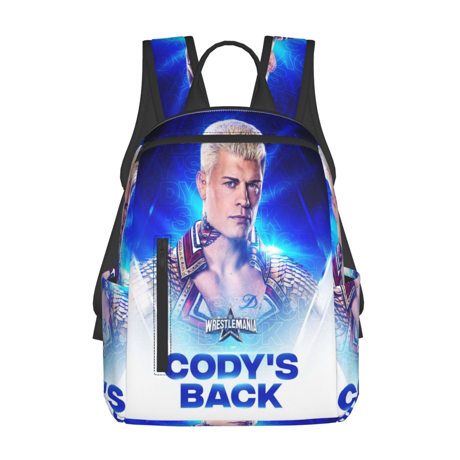 14.7in Co-Dy Wrestler Rh0d Backpack Front Pocket Durable Bookbag Small ...