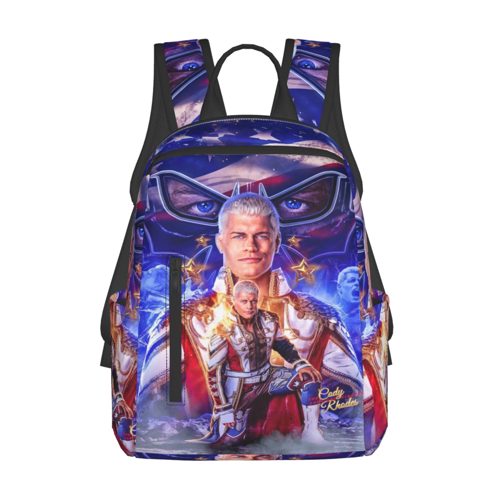 14.7in Cody Rhodes Backpacks Cute Laptop Bag Cartoon Bags Bookbag ...