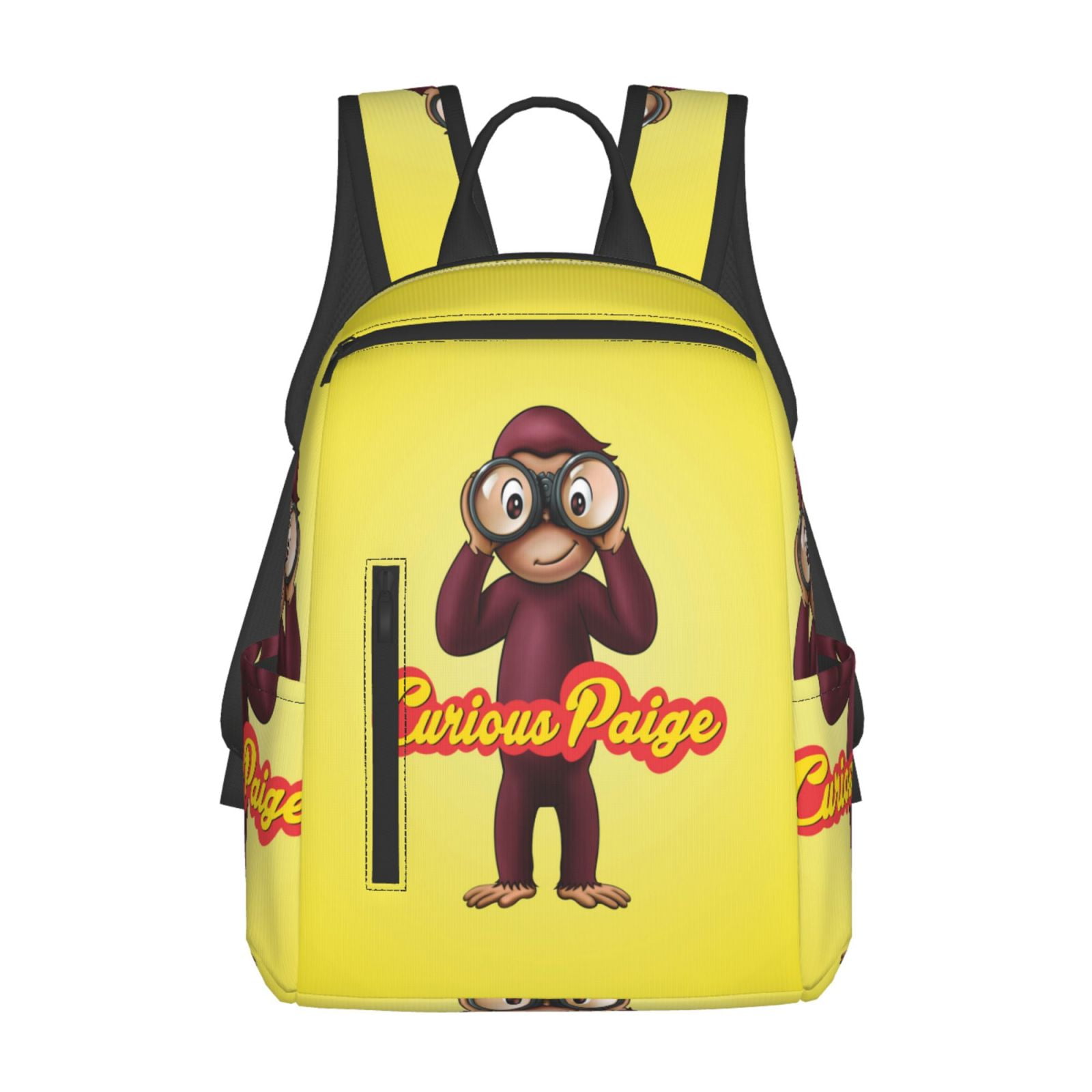 14.7in Curi-ous Geor-ge Backpack Lightweight Bookbag Travel Laptop Bag ...