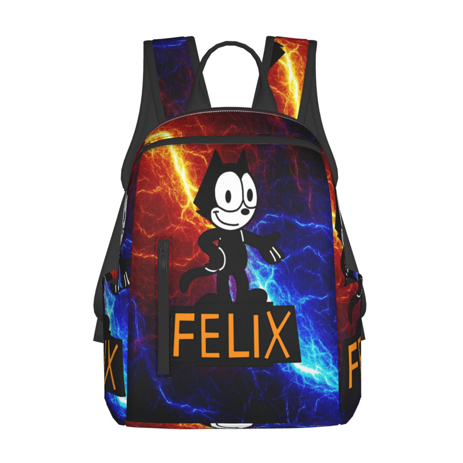 14.7in Felix The Cat Backpacks Cute Laptop Bag Cartoon Bags Bookbag ...