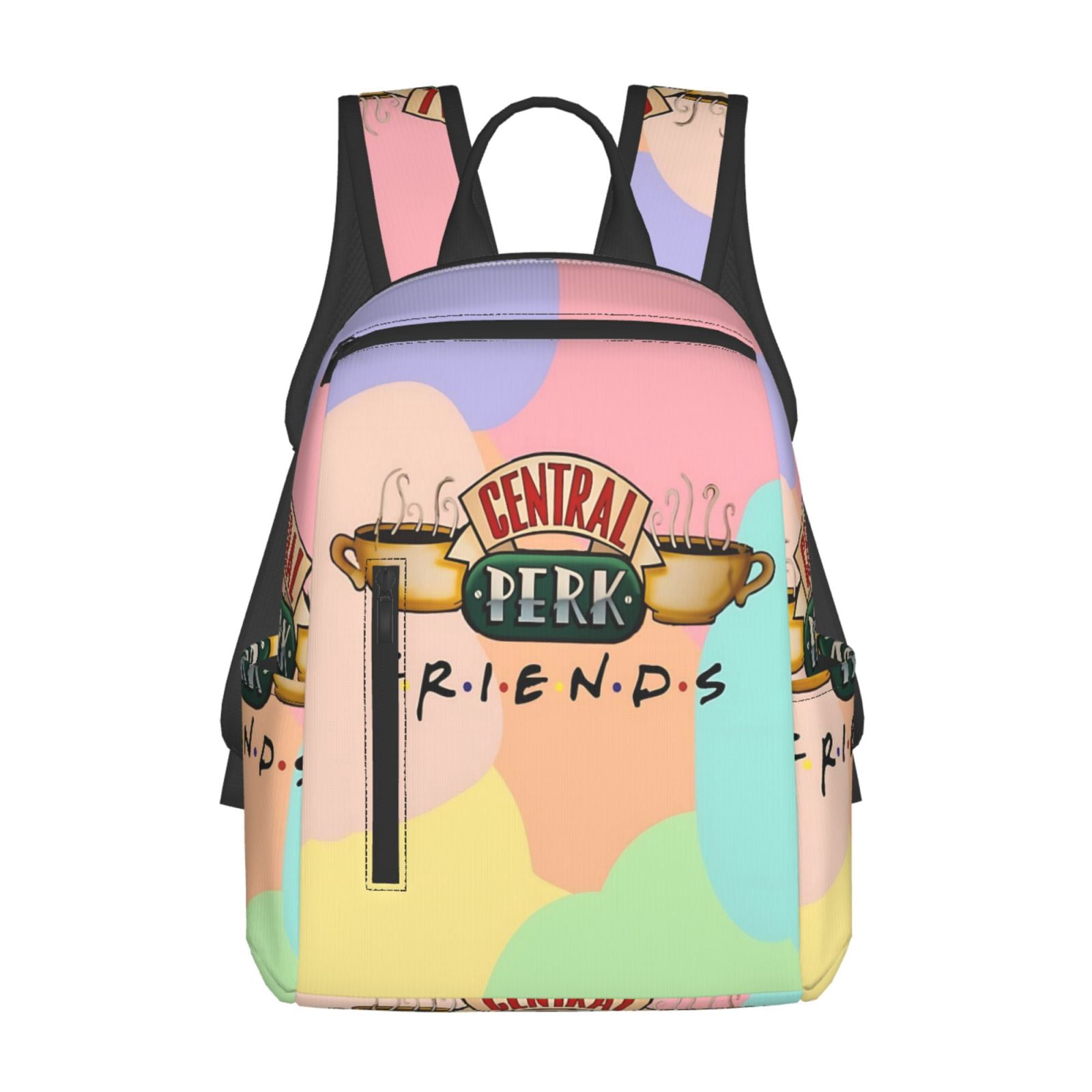 14.7in Frien-d-s TV Show Backpacks Front Pocket Laptop Bag Cartoon Bags ...