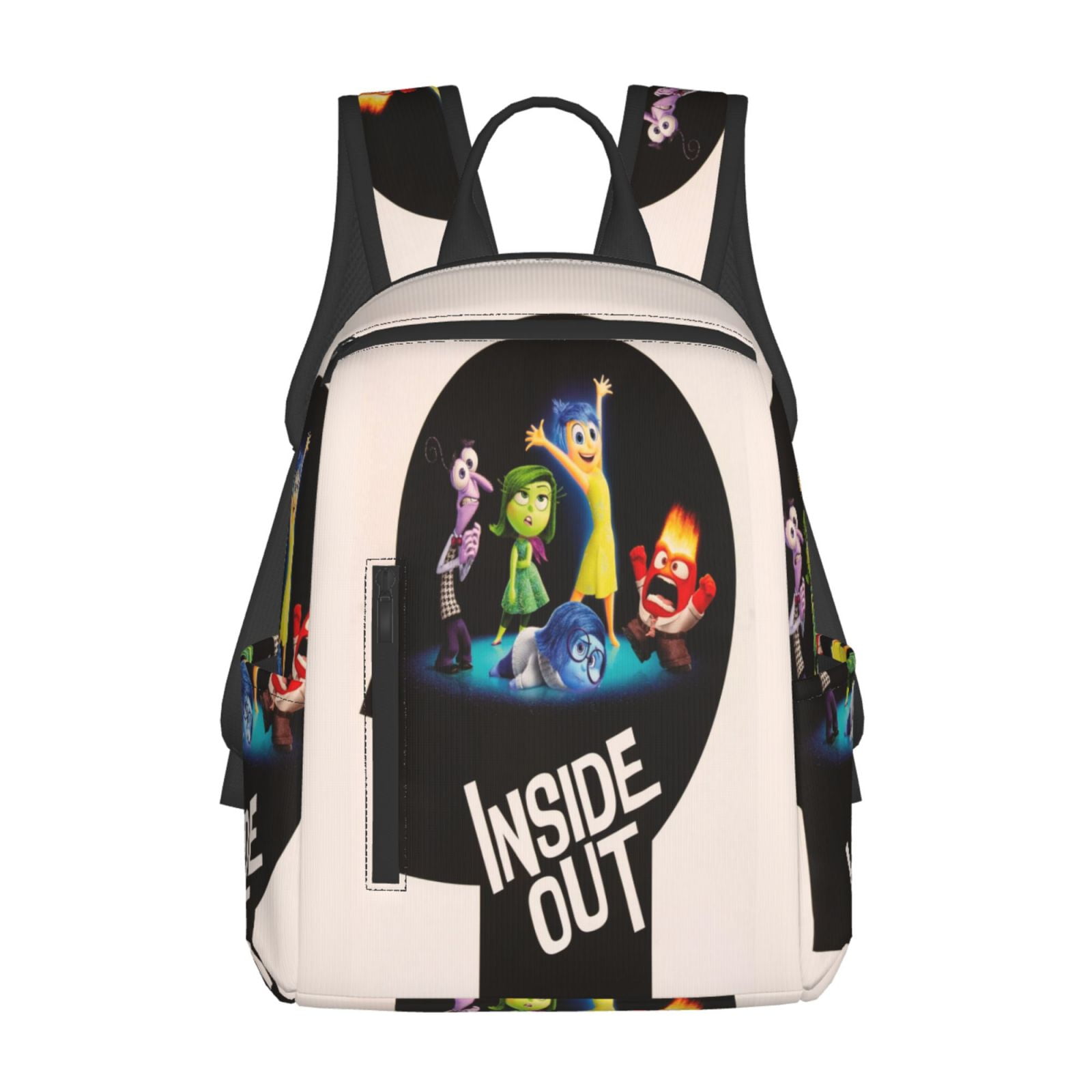 14.7in Inside O-u Backpack Cute Cartoon Lightweight Backpacks Portable ...