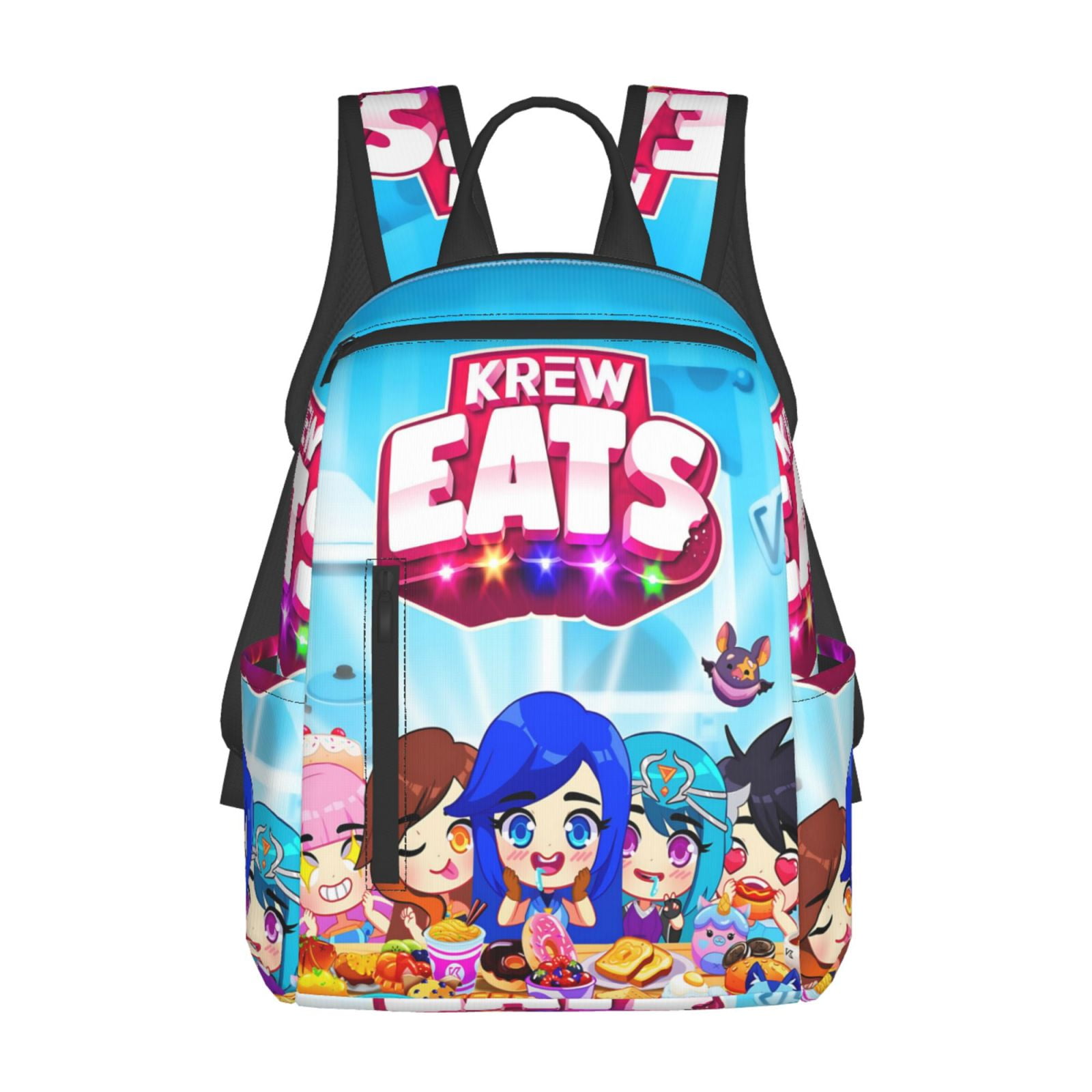 14.7in ItsFunneh Krew Backpacks Cute Laptop Bag Cartoon Bags Bookbag ...