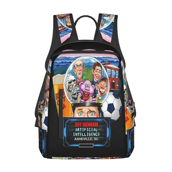 14.7in Jeff Retro Dun-Haw Backpack Bookbag Casual Large Laptop ...