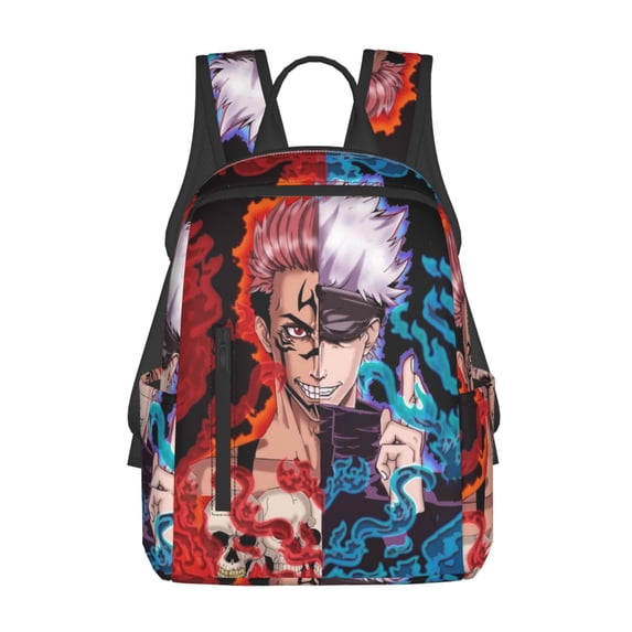 14.7in Jujutsu Anime Kaisen Backpack Lightweight Bookbag Travel Laptop ...