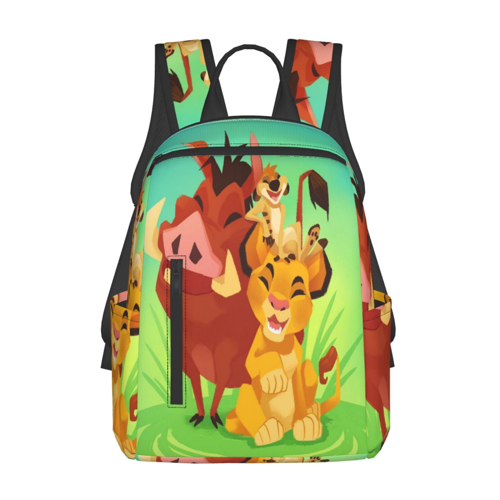 14.7in Lion Kin Backpack Cute Cartoon Lightweight Backpacks Portable ...