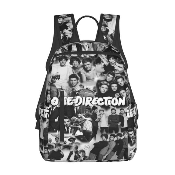 14.7in One Direc-,Ti0n Backpack Bookbag Casual Large Laptop Lightweight ...