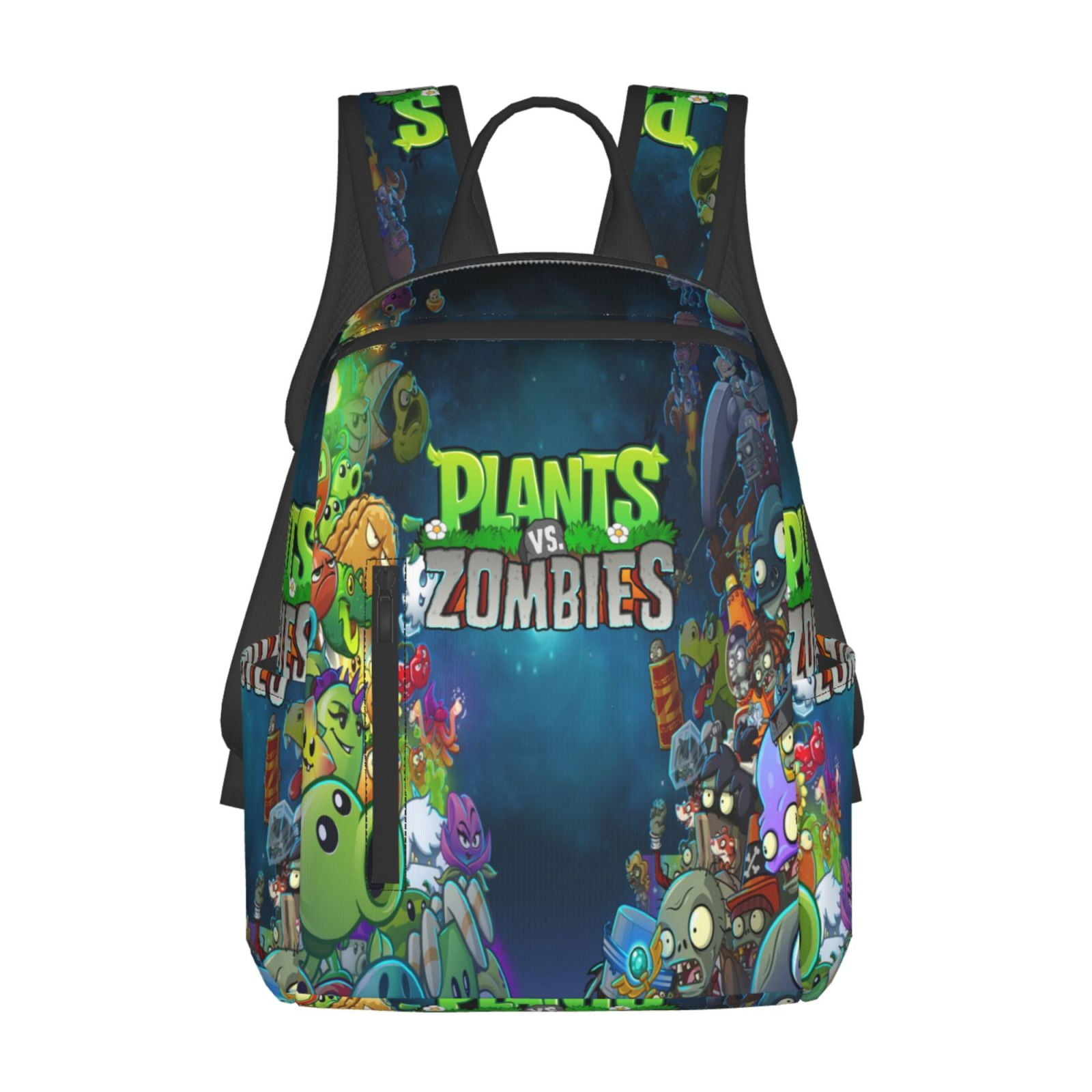 14.7In Plants vs Zombi-e Backpac Cute Cartoon Lightweight Backpac ...