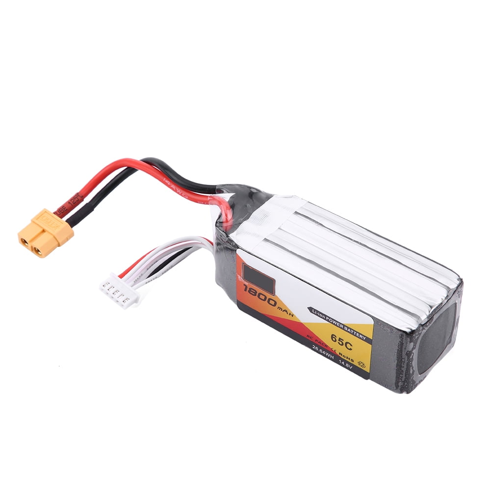 14.8V 1800mAh High-Capacity 65C LiPo Battery with XT60 Connector for ...
