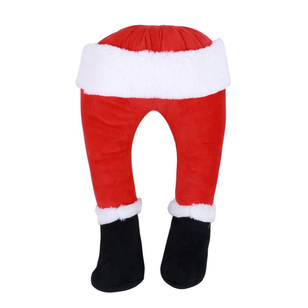14.9" Plush Santa Legs Butt for Christmas Tree Decor Stuffed Legs Stuck ...