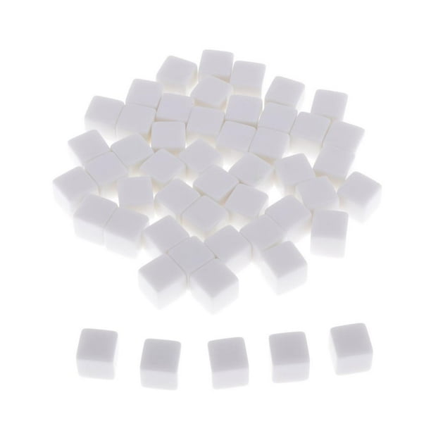 14 Acrylic Blank Cubes for Classroom Board Games, DIY Sticker, Math ...