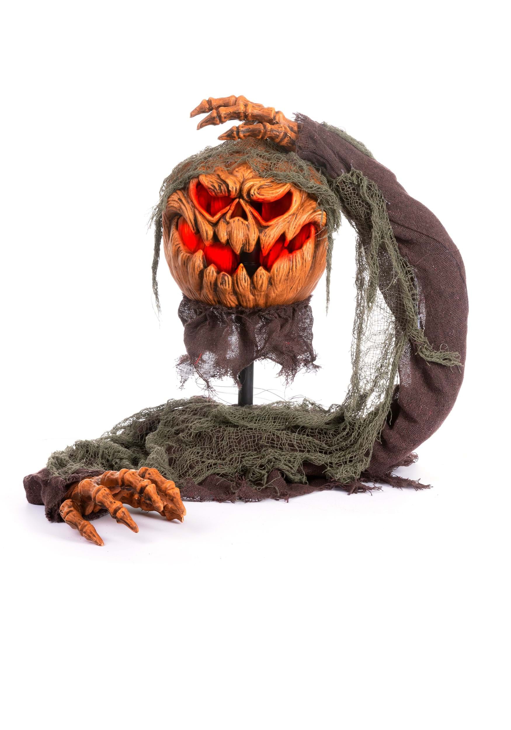 14" Animated Head Popping Pumpkin Ground Breaker Decoration - Walmart.com