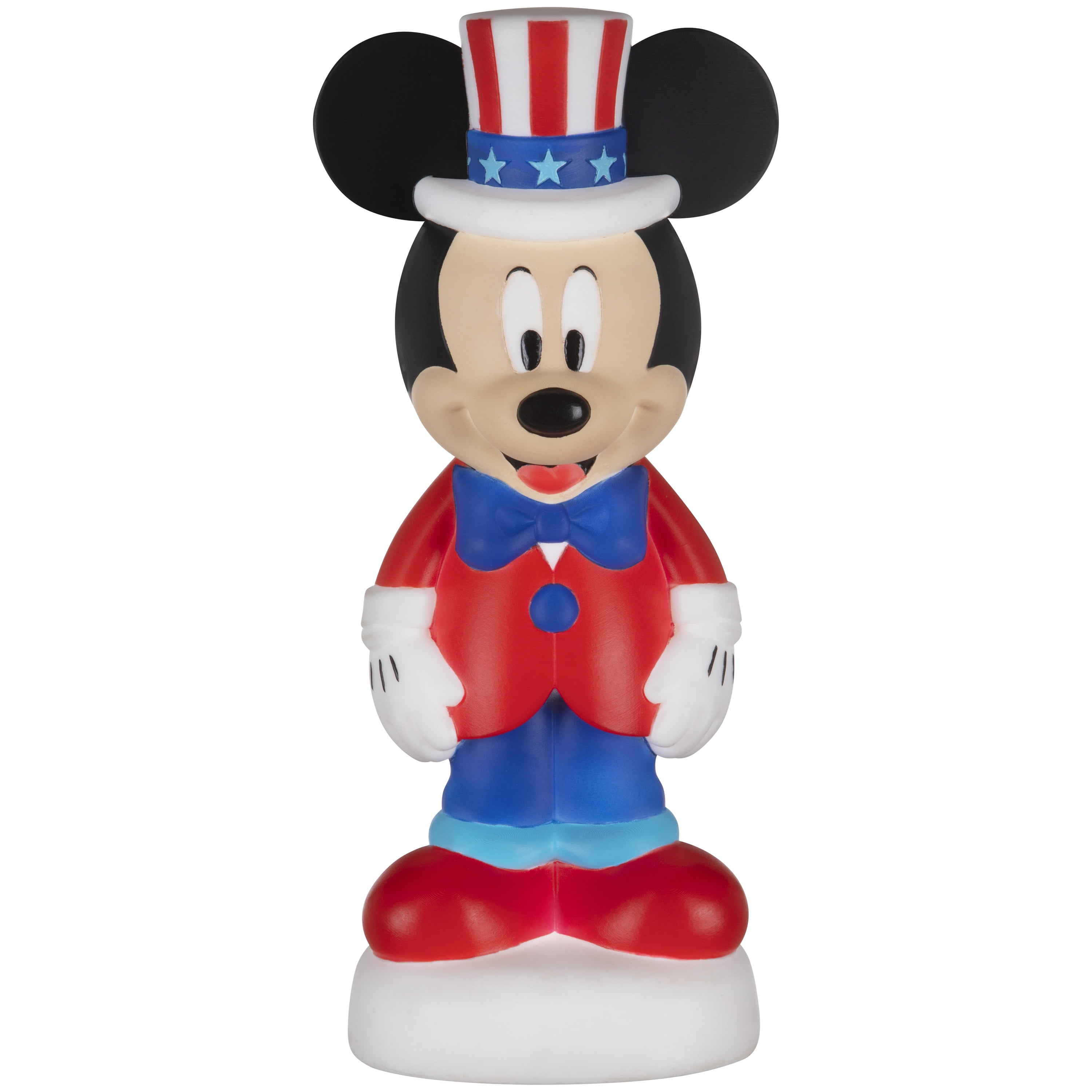 Disney 14" Patriotic Mickey Mouse Lighted Blow Mold Decor, Battery ...