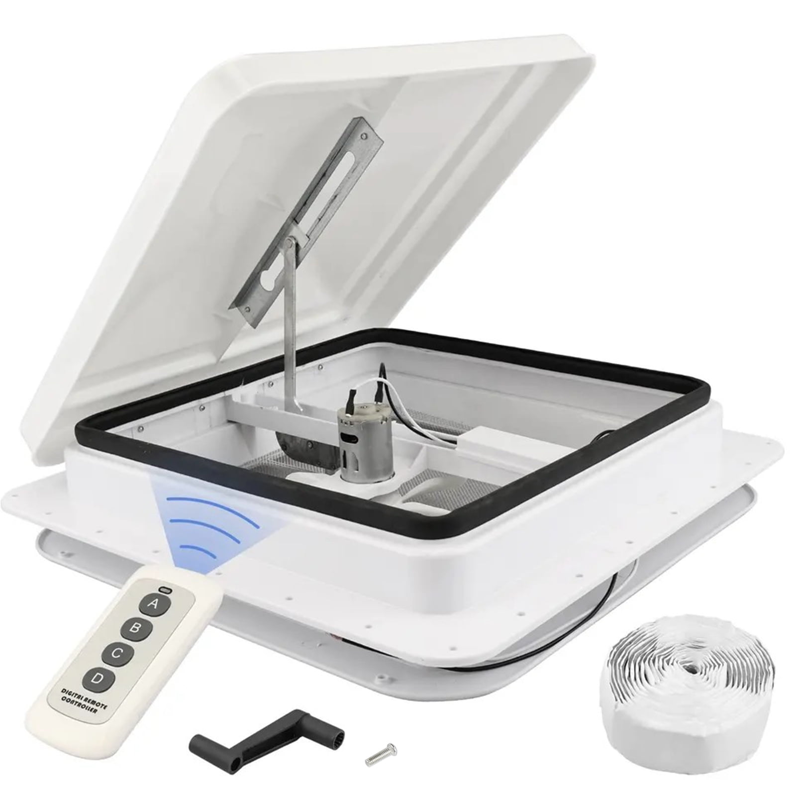 14" Caravan Skylight Roof Vent Remote Control Camper Motorhome RV ...