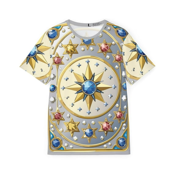 14-Card Deck Graphic T-Shirt, Art Design Poly Shirt, All Over Print Graphic Tee, Playing Cards T ...