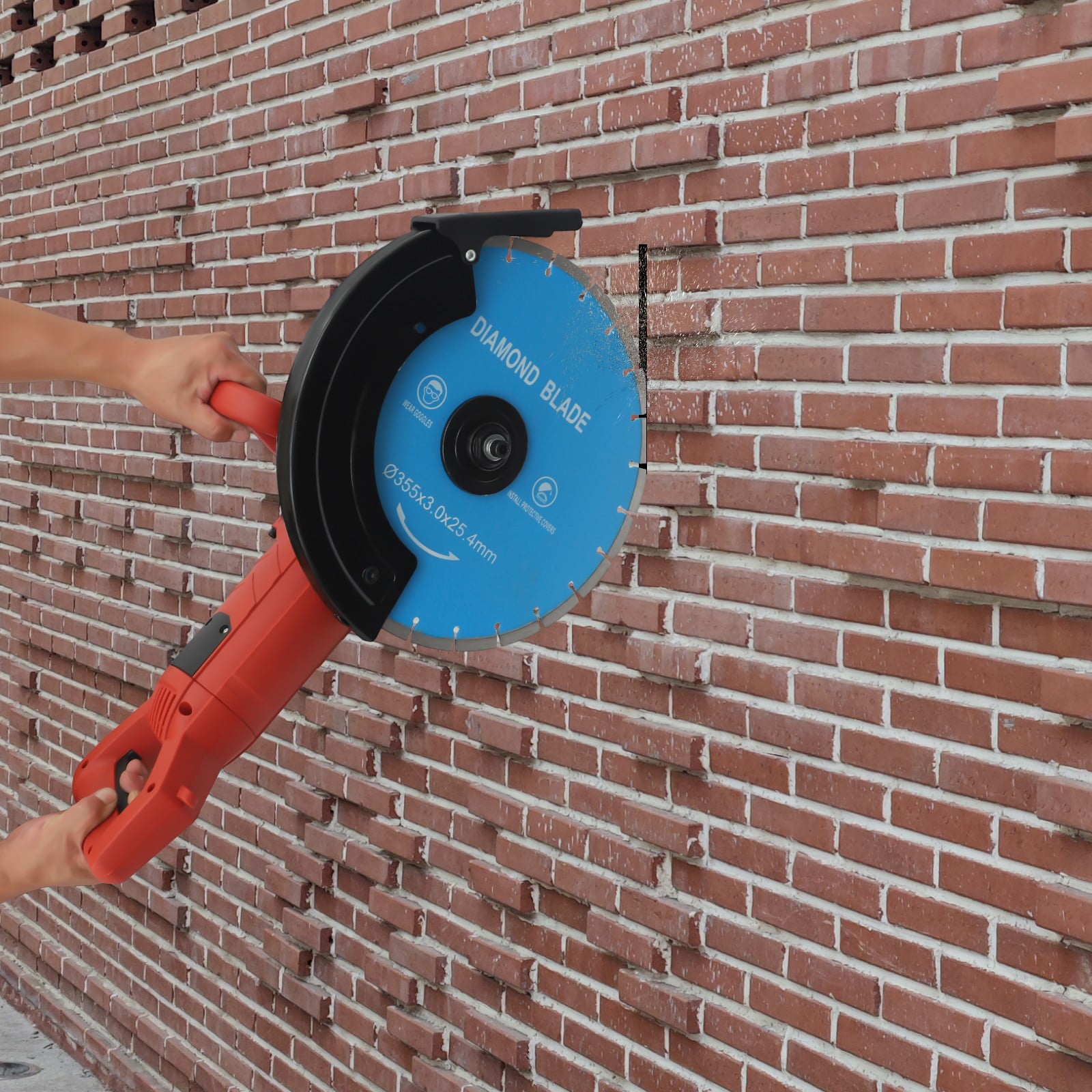 14" Circular Electric Demo Saw Concrete Saw Cutter Wet Dry Masonry Cut ...