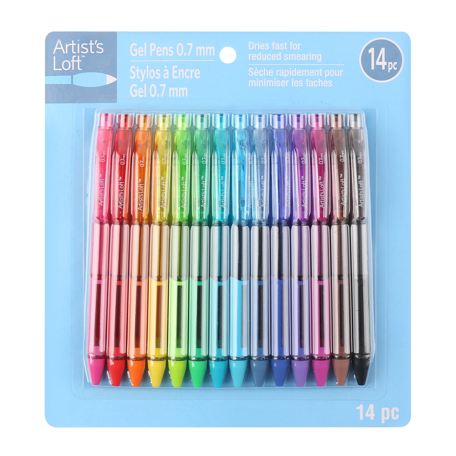 14 Color Retractable Gel Pen Set by Artist's Loft - Walmart.com