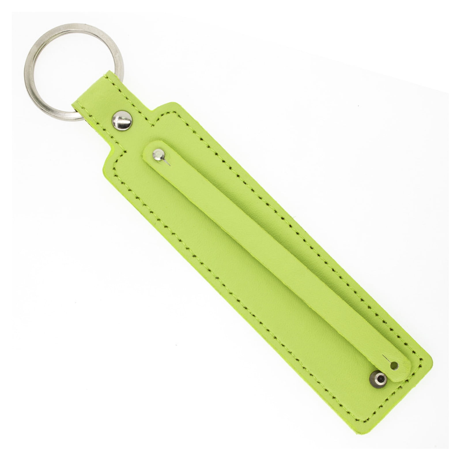 14 Colors Stickout PU Leather Keychain Business Gift Leather Keychain ...