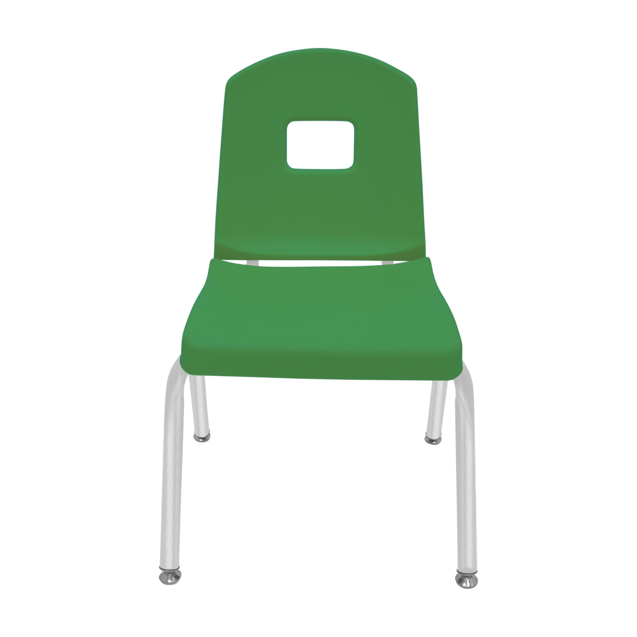 14" Creative Colors Split Bucket Chair in Dustin Green with Platinum ...
