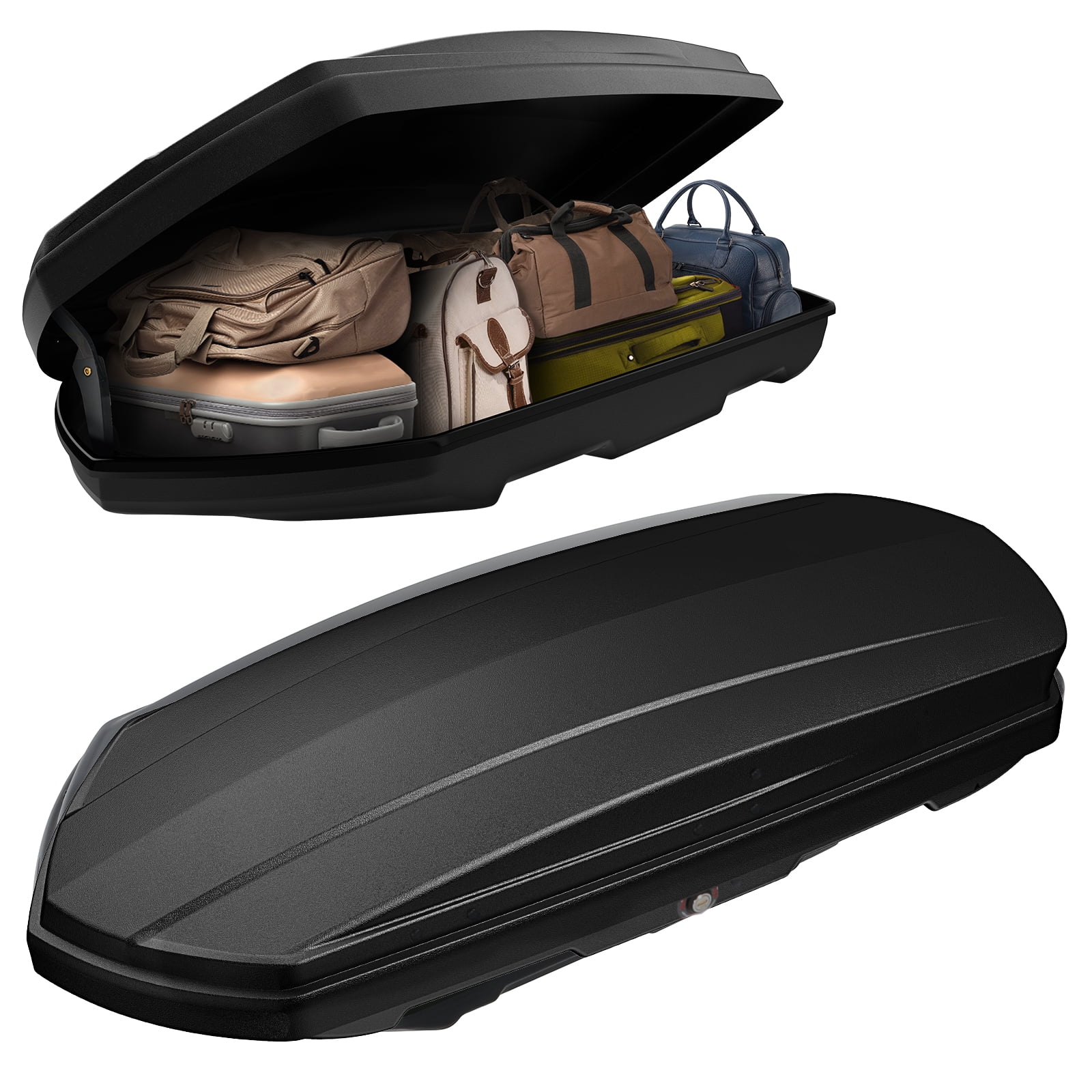 14 Cubic Feet Rooftop Cargo Box AUSUM MOTOR Large Dual Side Opening ...