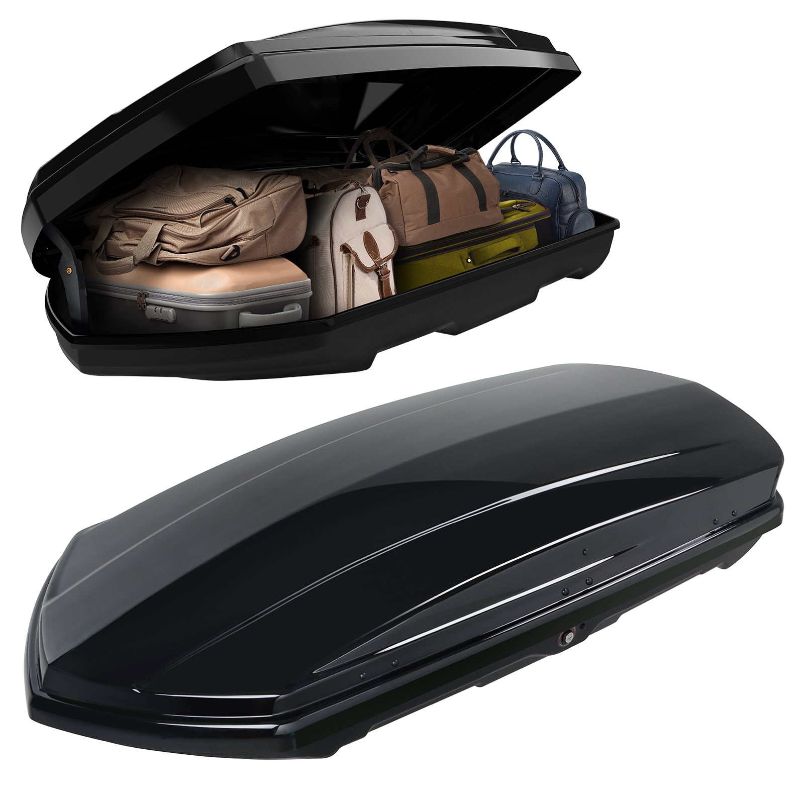 14 Cubic Feet Rooftop Cargo Box AUSUM MOTOR Large Roof Rack Cargo ...