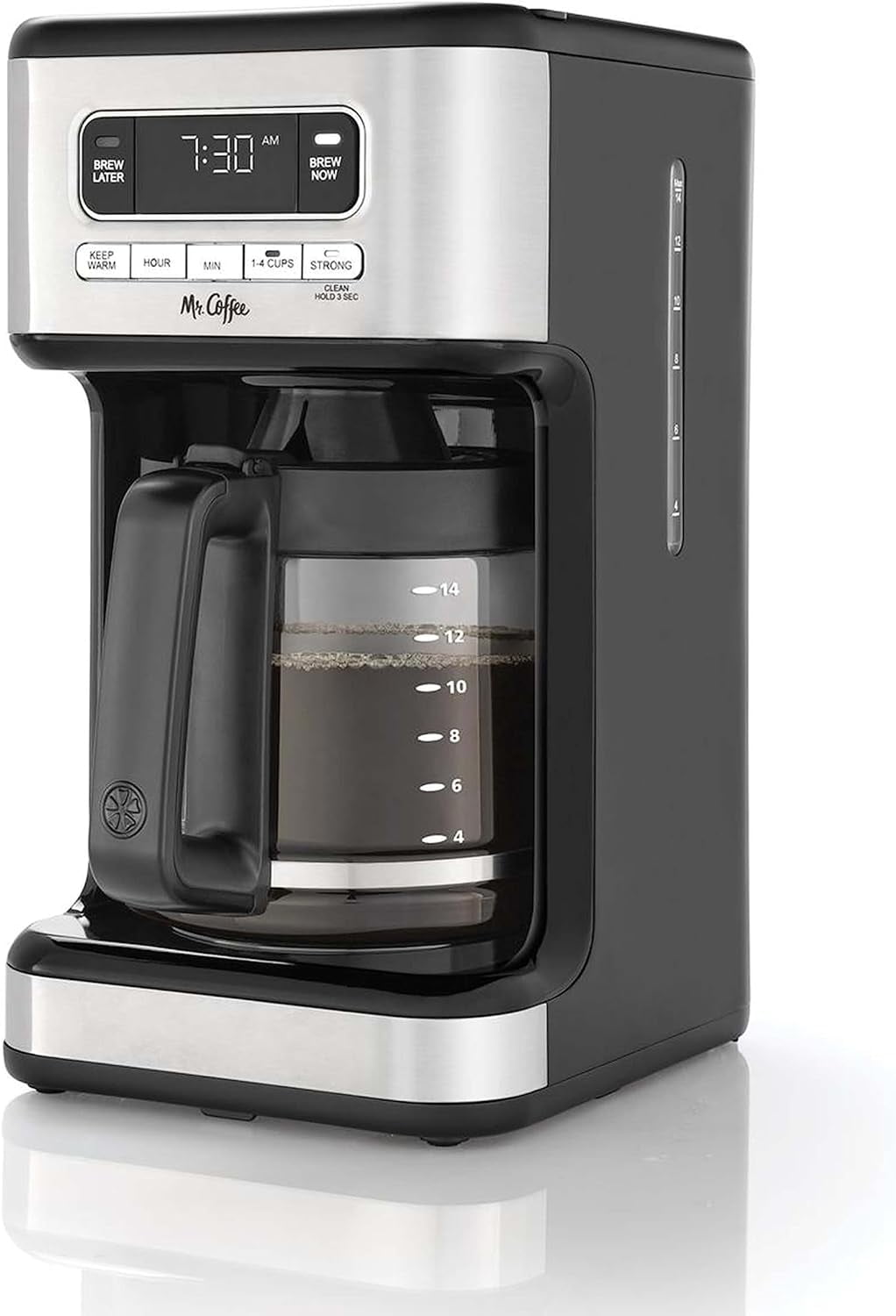 14 Cup Programmable Coffee Maker Stainless Steel - Walmart.com