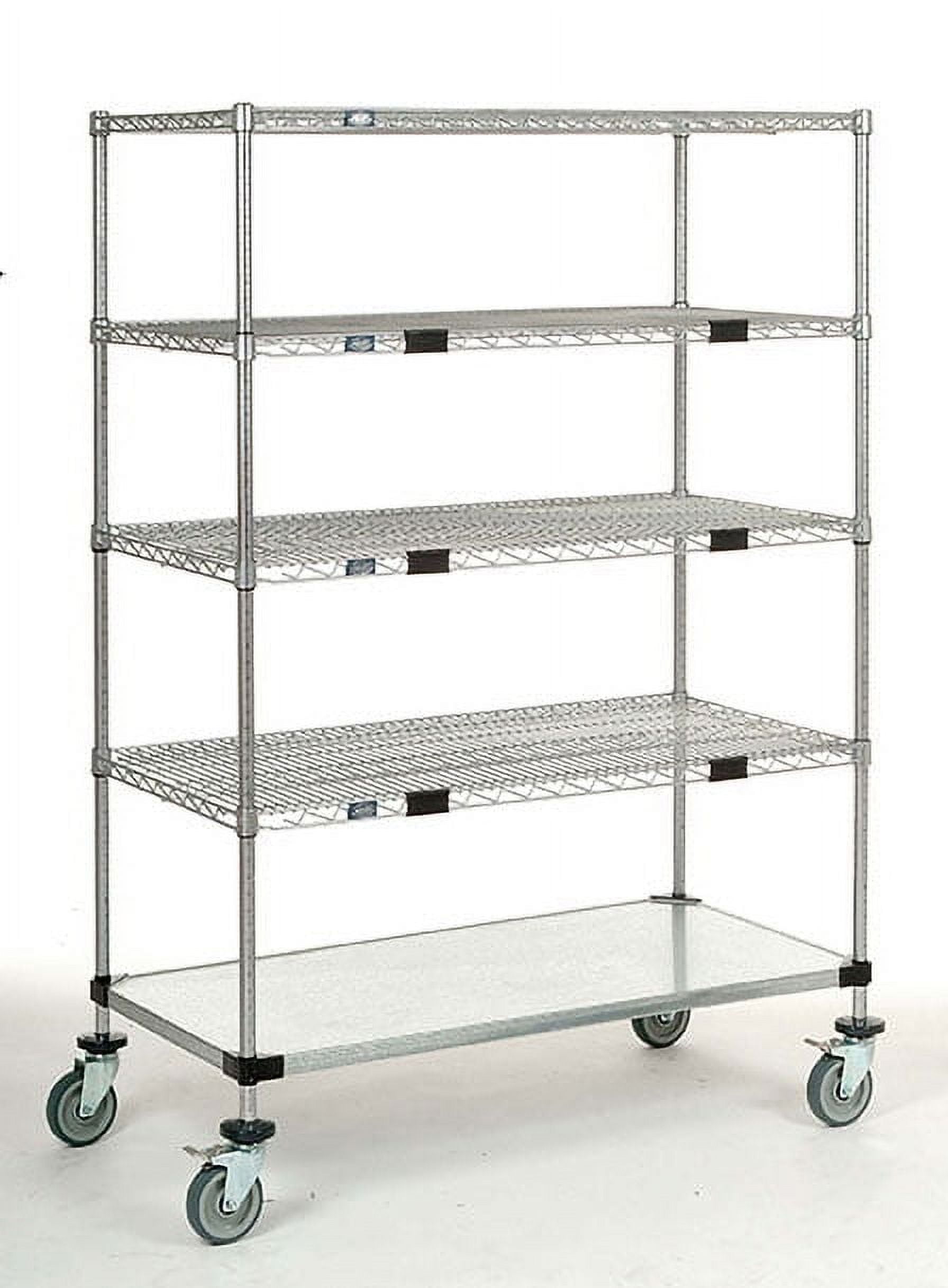 14" Deep x 36" Wide x 60" High 1200 lb Capacity Mobile Unit with 4 Wire ...