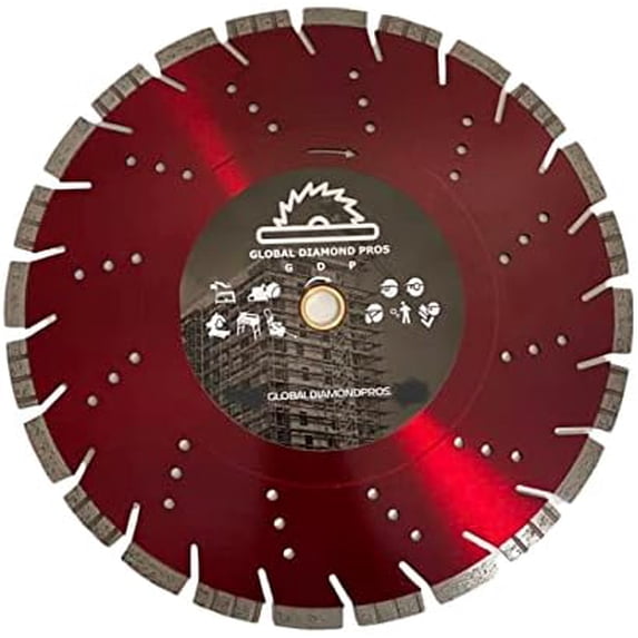 14" Diamond Blade for Concrete, Reinforced Concrete, Brick, Block ...