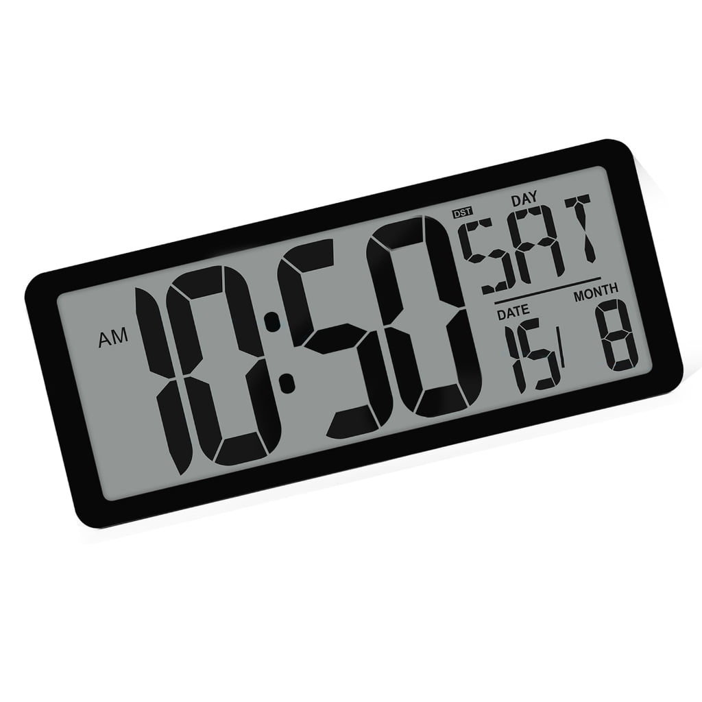 14'' Digital Wall Clock with Large Numbers Indoor Temperature and Date ...